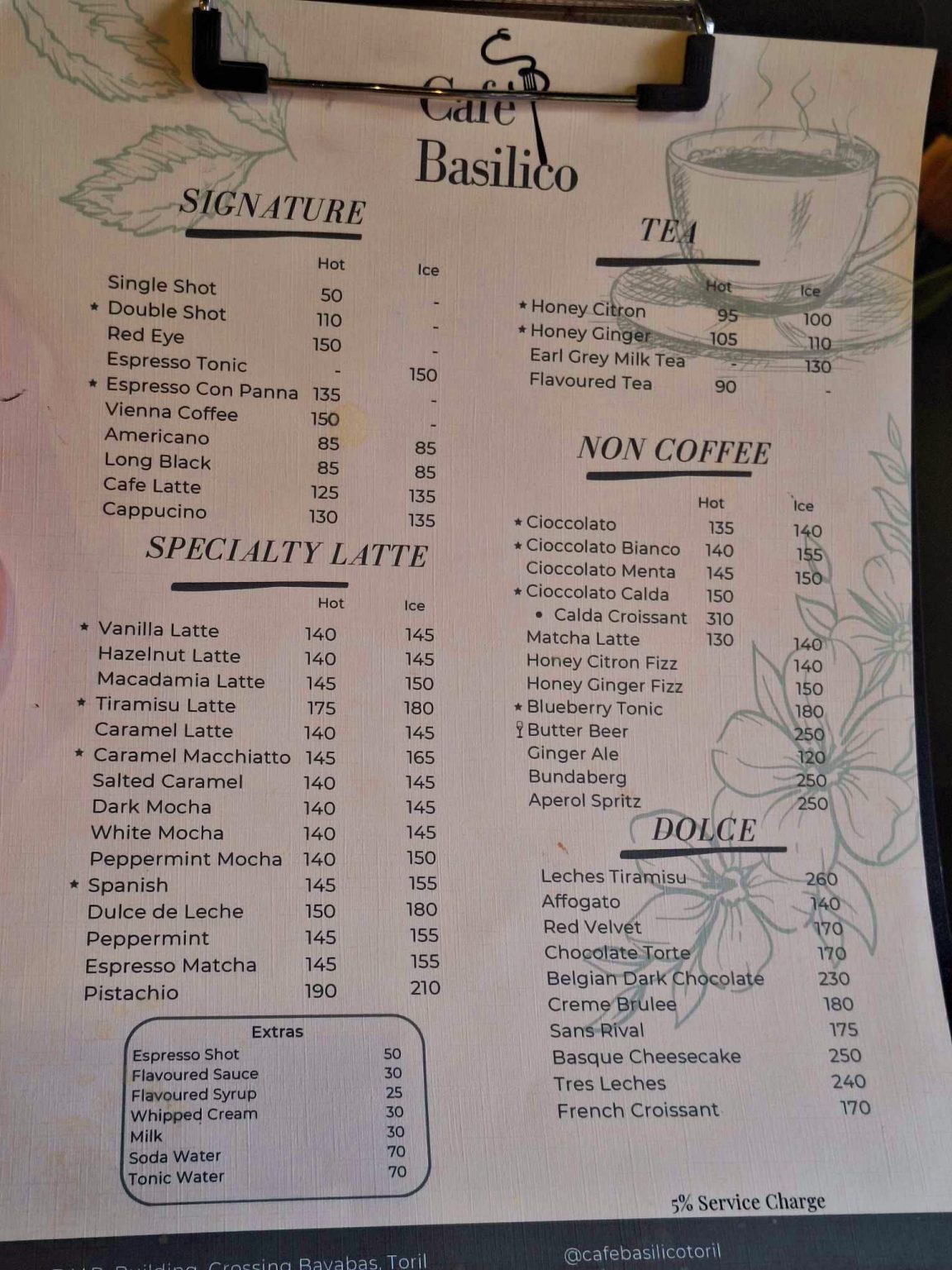 Cafe Basilico: A Must-Visit Coffee Shop in Toril